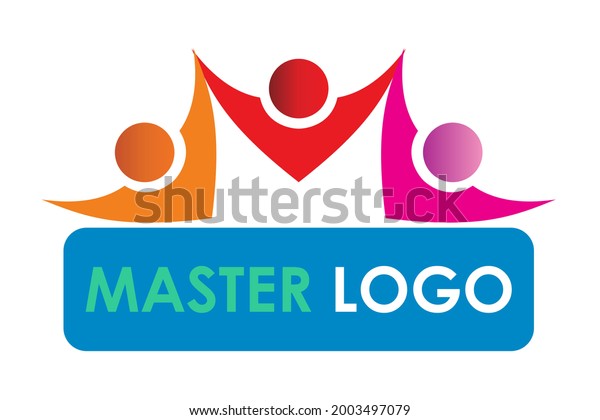 Human Union Logo Design Hand Hand Stock Vector (Royalty Free ...