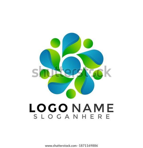 Human Unity Star Logo People Group Stock Vector (Royalty Free) 1871169886