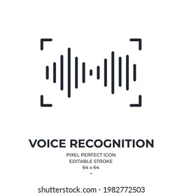 Human Voice Recognition Scan Concept Editable: เวกเตอร์สต็อก (ปลอดค่า ...