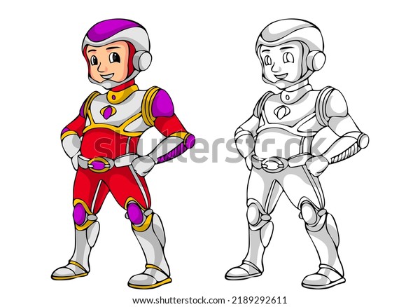 Humanoid Boy Future Signature Suit Isolated Stock Vector (Royalty Free ...
