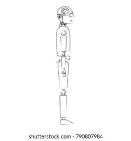 Humanoid Robot Profile Icon Stock Vector (Royalty Free) 790807984 ...