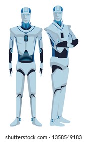 Humanoid Robots Avatar Stock Vector (Royalty Free) 1358549183 ...