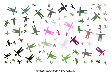 Humans Abstract Vector Illustration Background Texture Stock Vector ...