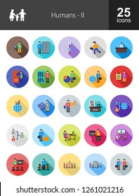 Humans Flat Icons Stock Vector (Royalty Free) 1261021216 | Shutterstock