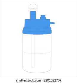 Humidifier Cup Oxygen Concentrator Stock Vector (Royalty Free ...
