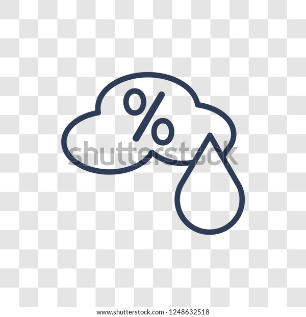 Humidity Icon Trendy Linear Humidity Logo Stock Vector (Royalty Free ...