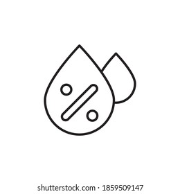 Humidity Icon Vector Outline Style Design Stock Vector (Royalty Free ...