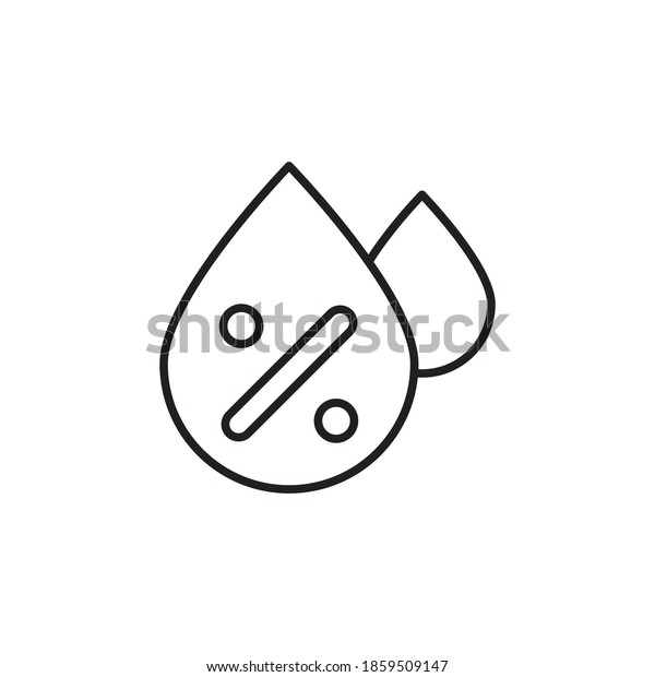 Humidity Icon Vector Outline Style Design Stock Vector (Royalty Free ...