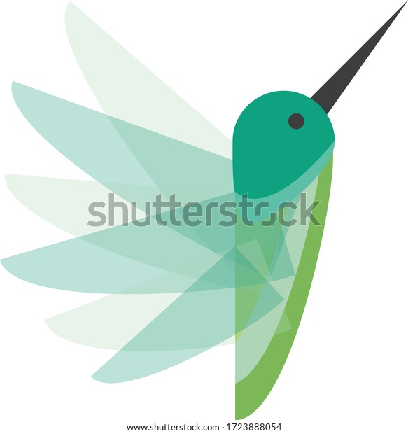 Hummingbird Flat Style Vector Illustration Stock Vector (Royalty Free ...