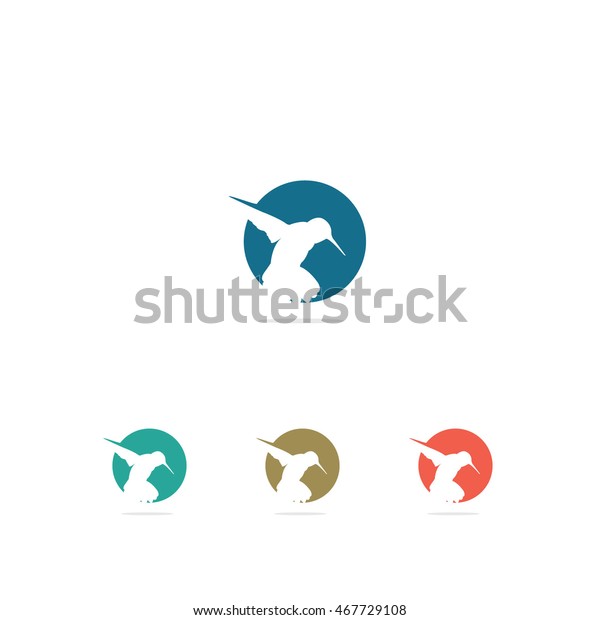 Hummingbird Logo Abstract Bird Vector Design Stock Vector (Royalty Free ...