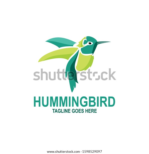 Hummingbird Logo Vector Illustration Suitable Company Stock Vector ...
