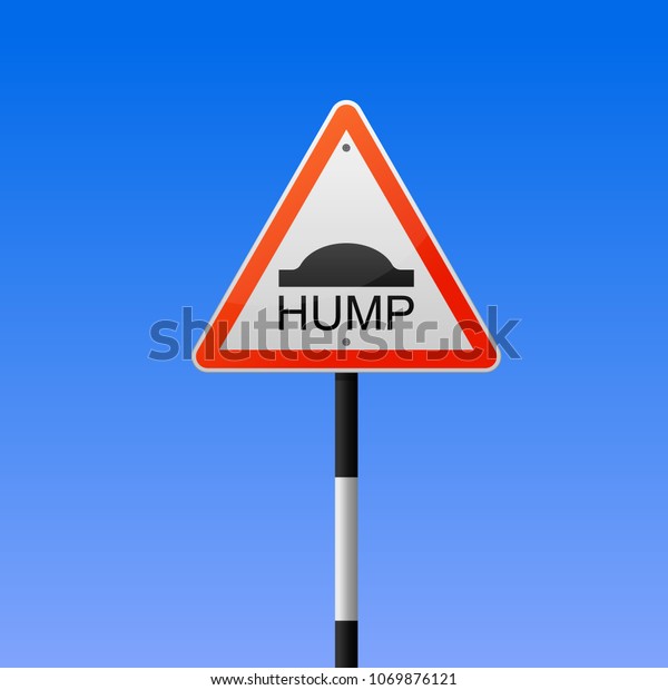 Hump Road Sign Vector Illustration Stock Vector (Royalty Free ...