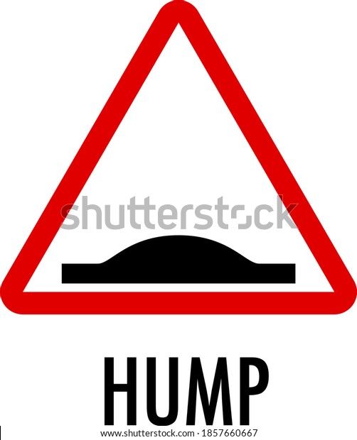 Hump Sign On White Background Illustration Stock Vector (Royalty Free ...