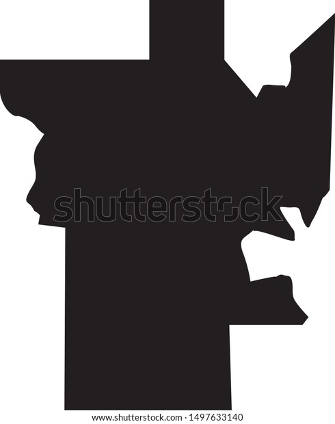 Humphreys County Map State Mississippi Stock Vector (Royalty Free ...