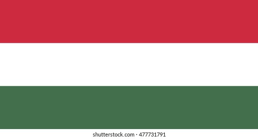 Hungary Flag Official Colors Proportion Correctly Stock Vector (Royalty ...