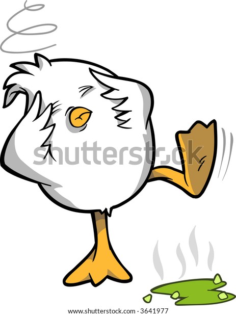 Hungover Chicken Vector Illustration Stock Vector (Royalty Free) 3641977