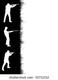 Hunters Frame On White Background Vector: เวกเตอร์สต็อก (ปลอดค่า ...