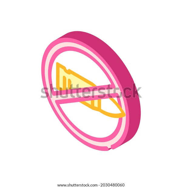 Hunting Ban Isometric Icon Vector Hunting Stock Vector (Royalty Free ...