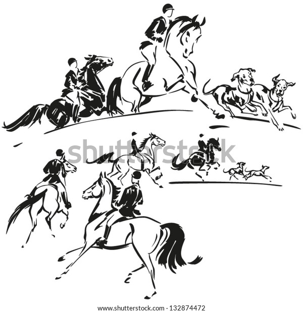 Hunting Party Themes Stock Vector (Royalty Free) 132874472 | Shutterstock