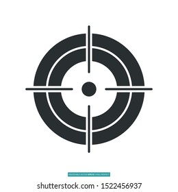 Hunting Target Icon Vector Illustration Logo Stock Vector (Royalty Free ...