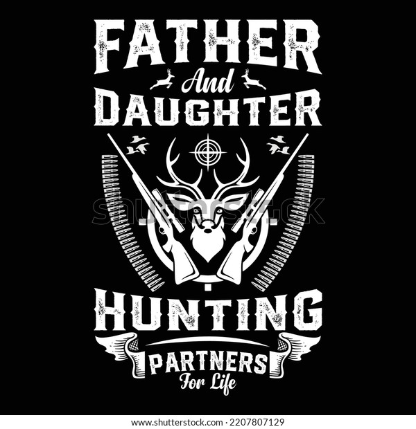 Hunting Theme Slogan Graphics Illustrations Patches Stock Vector ...
