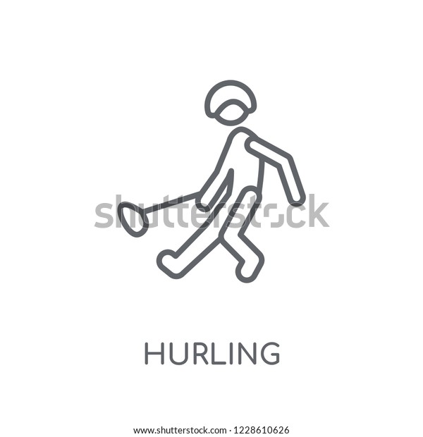 Hurling Linear Icon Modern Outline Hurling Stock Vector (Royalty Free ...