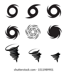 Hurricane Icons Hurricane Symbols Vector Stock Vector (Royalty Free ...