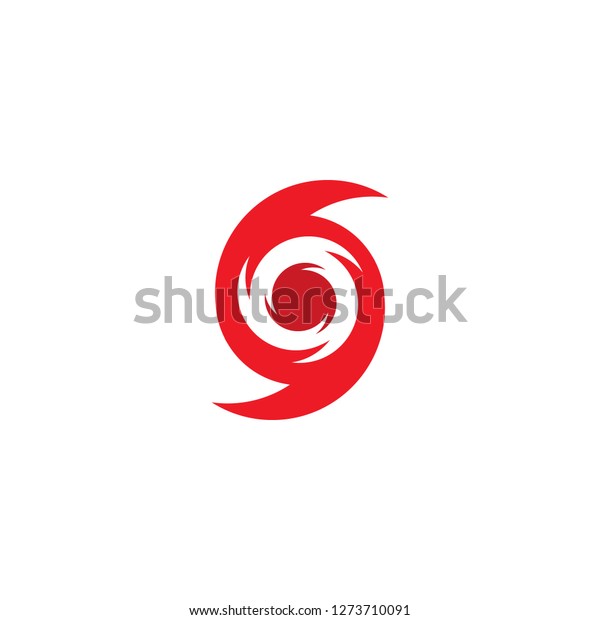 Hurricane Symbol Abstract Hurricane Icon Stock Vector (Royalty Free ...