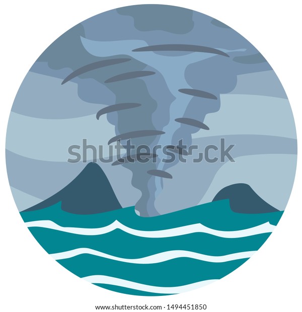 Hurricane Vector Graphic Clipart Design Stock Vector (Royalty Free ...