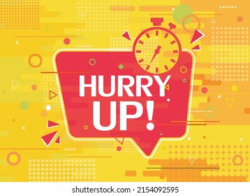 7,411 Hurry up sticker Images, Stock Photos & Vectors | Shutterstock
