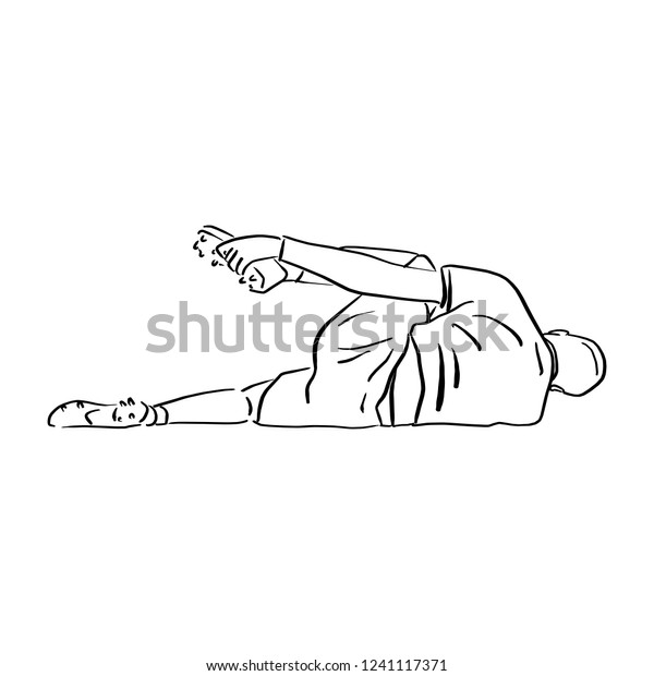 Hurt Soccer Player On Field Vector Stock Vector (Royalty Free) 1241117371