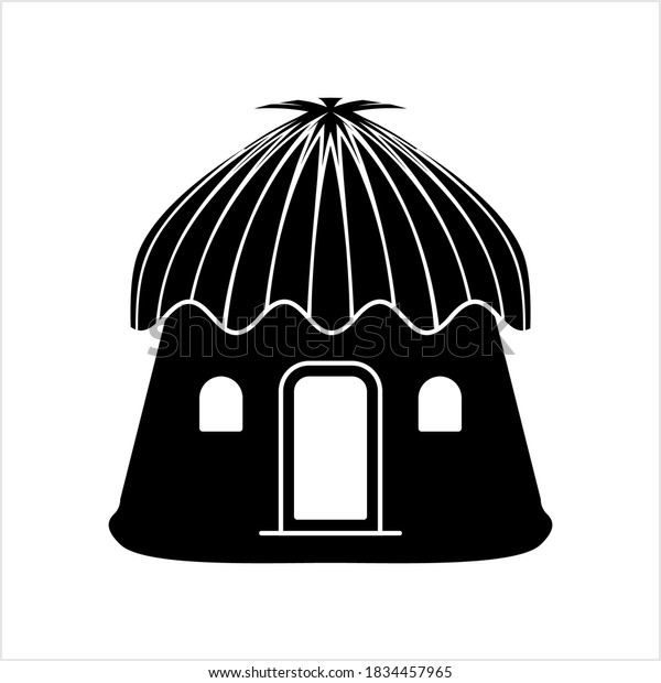 Hut Icon Village Hut Icon Vector Stock Vector (Royalty Free) 1834457965 ...