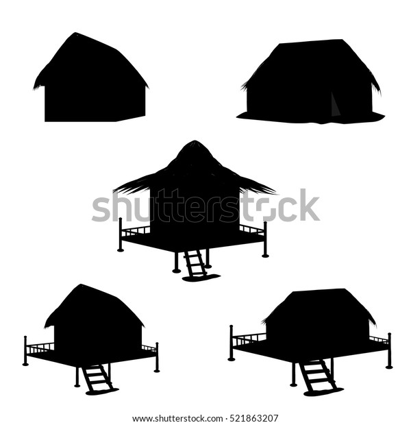 Hut Shape Vector Design Stock Vector (Royalty Free) 521863207 ...