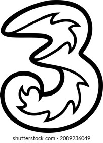 Hutchinson Three Logo Vector Graphic Stock Vector (Royalty Free ...