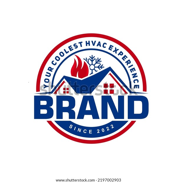 Hvac Service Logo Template Design Stock Vector (Royalty Free ...