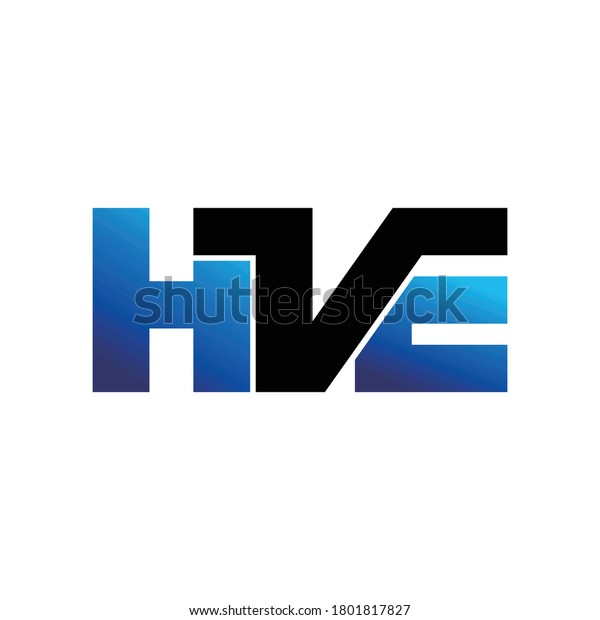 Hve Letter Monogram Logo Design Vector Stock Vector (Royalty Free ...