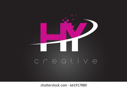 Hy H Y Creative Letters Design Stock Vector (Royalty Free) 661917880 ...