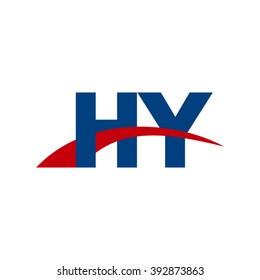 Hm Initial Overlapping Swoosh Letter Logo Stock Vector (Royalty Free ...
