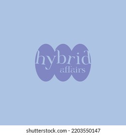 Hybrid Affairs Graphic Design Logo Minimal Stock Vector (Royalty Free ...