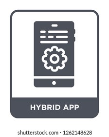 Hybrid App Icon Vector On White Stock Vector (Royalty Free) 1262148628 ...