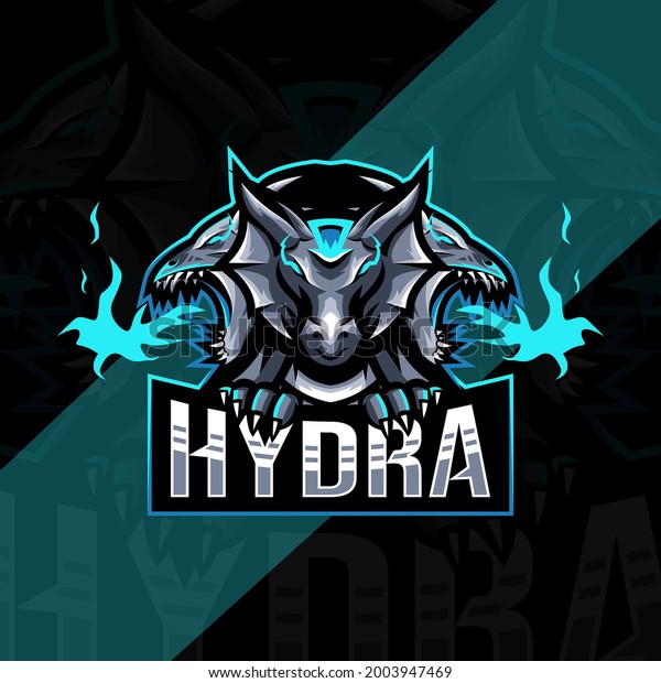 Hydra Mascot Logo Esport Template Stock Vector (Royalty Free ...