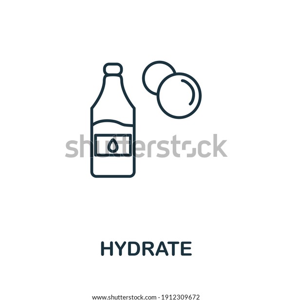 Hydrate Icon Simple Illustration Biohacking Collection Stock Vector ...
