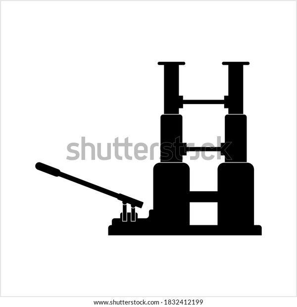 Hydraulic Jack Icon Mechanical Lifting Device Stock Vector (Royalty ...