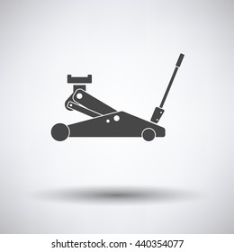 Hydraulic Jack Icon Black Background White Stock Vector (Royalty Free ...