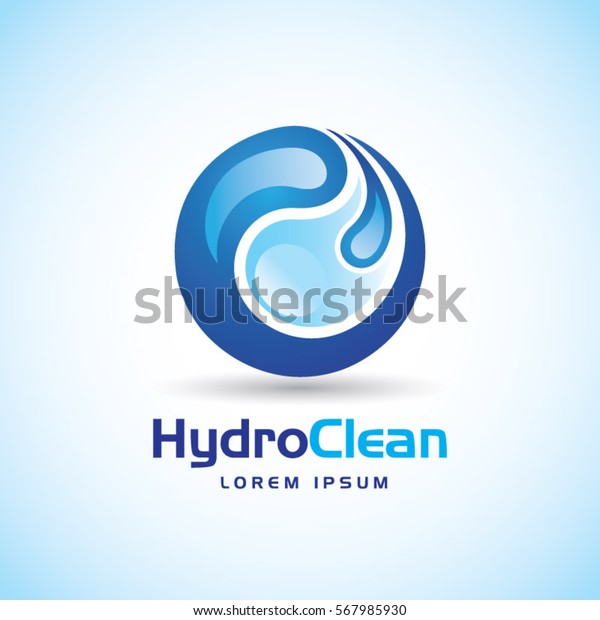 Hydro Clean Logo Sign Symbol Icon Stock Vector (Royalty Free) 567985930 ...