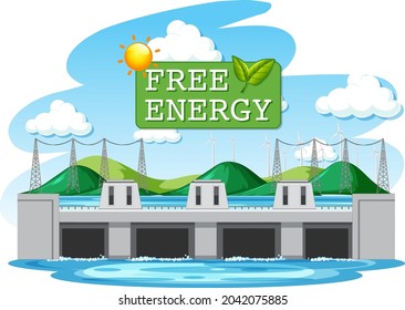 1,062 Cartoon hydroelectric energy Images, Stock Photos & Vectors ...