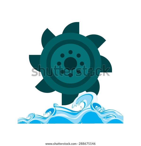 Hydro Power Water Dam Icon Vector Stock Vector (Royalty Free) 288675146 ...