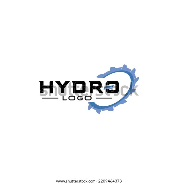 Hydro Wheel Hydroelectric Power Logo Vector: เวกเตอร์สต็อก (ปลอดค่า ...