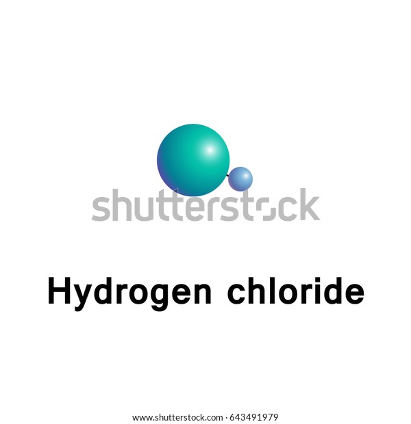 Hydrogen Chloride Has Chemical Formula Hcl Stock Vector (Royalty Free ...