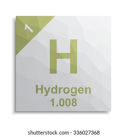 Hydrogen Element Periodic Table Stock Vector (Royalty Free) 336027368 ...